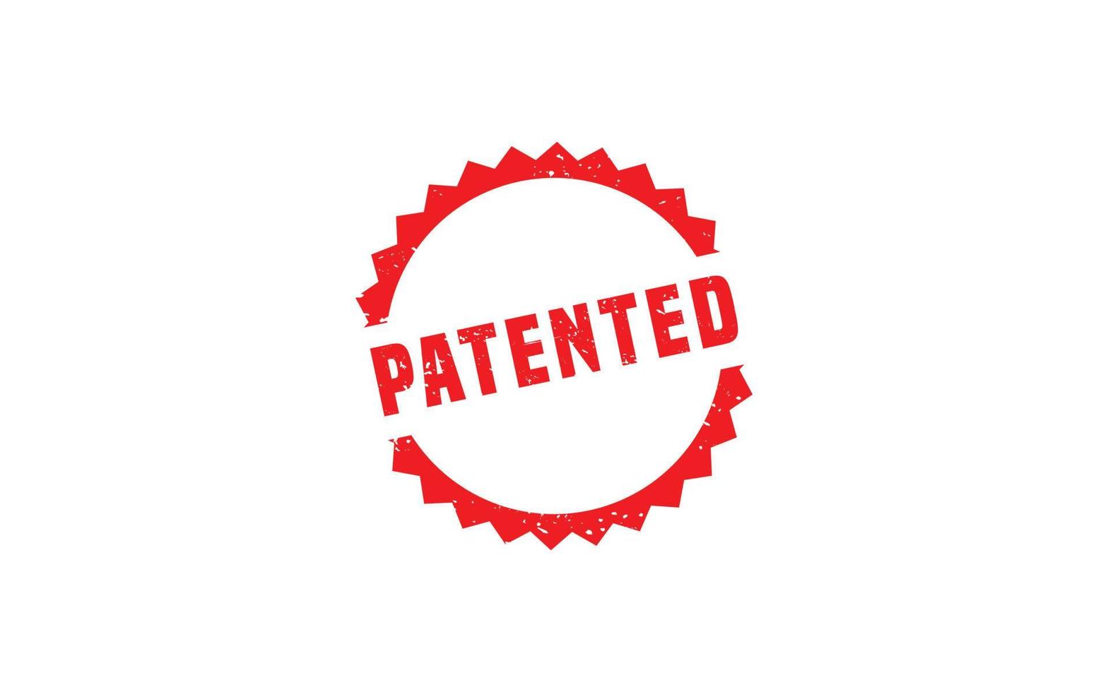 PATENTED rubber stamp with grunge style on white background 15606072 ...