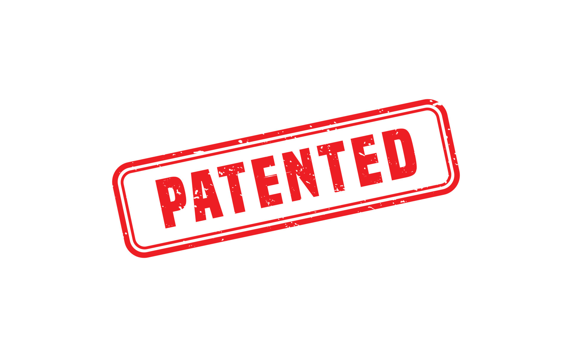 PATENTED rubber stamp with grunge style on white background 15606173 ...