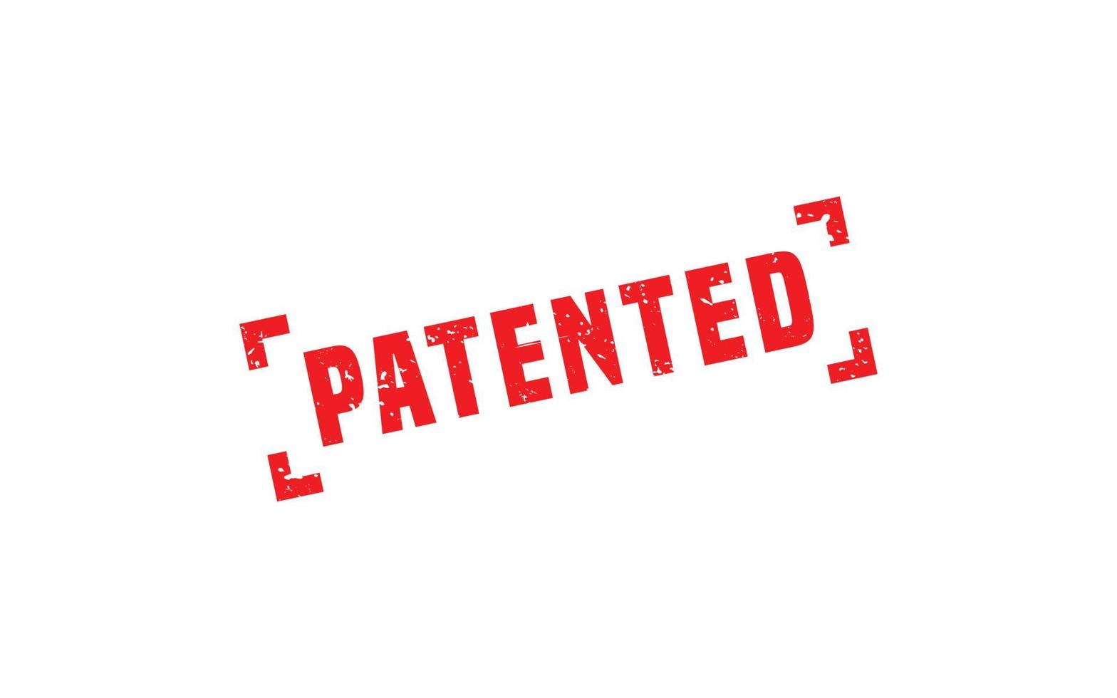 PATENTED rubber stamp with grunge style on white background 15606310 ...