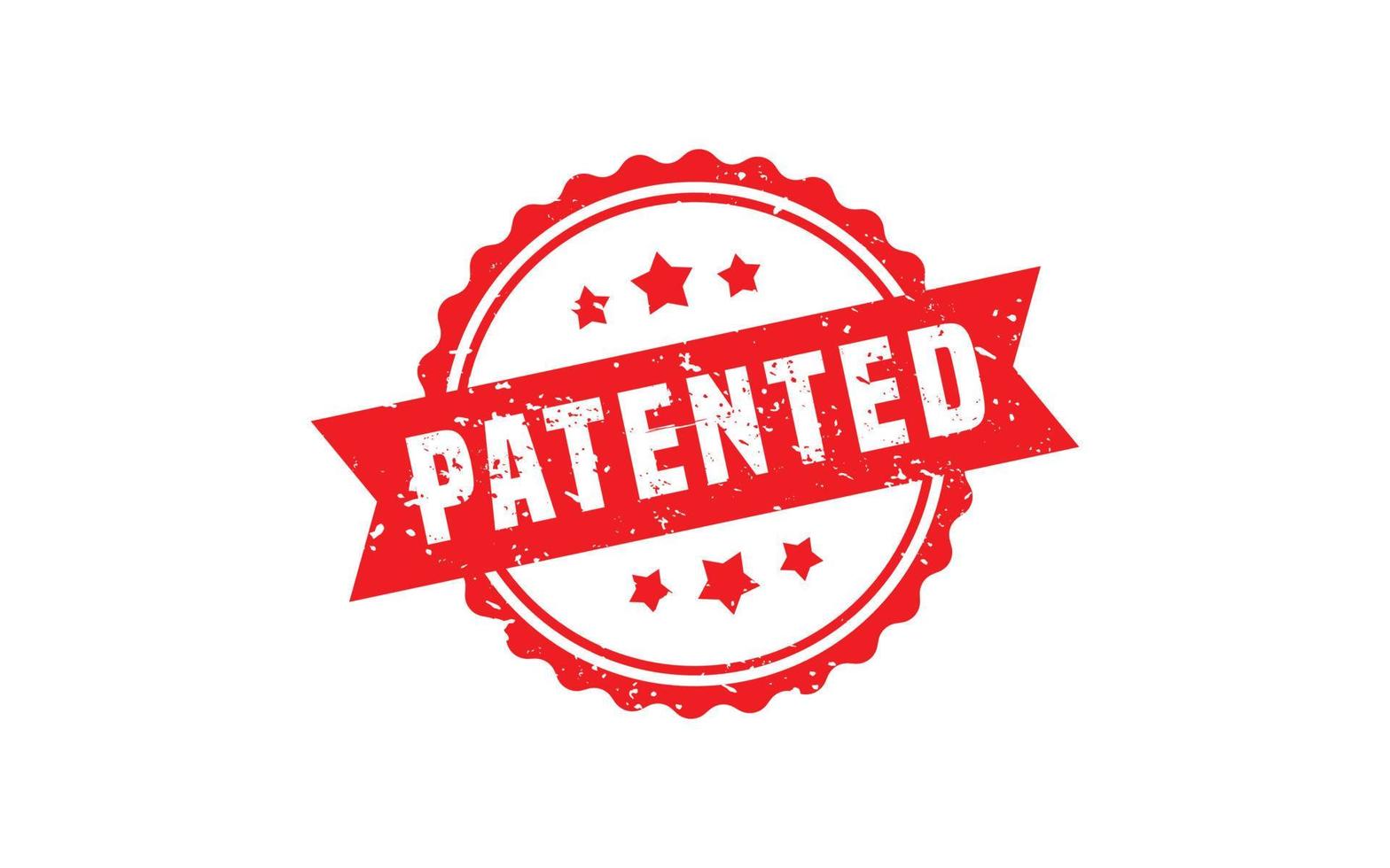 PATENTED rubber stamp with grunge style on white background 15606313 ...