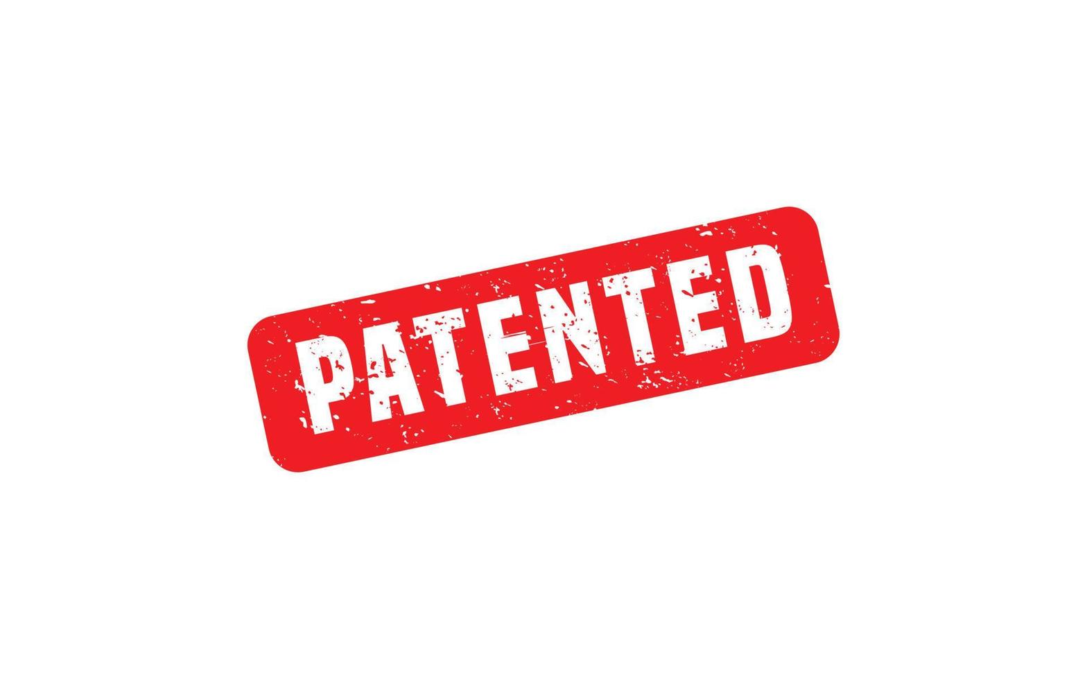 PATENTED rubber stamp with grunge style on white background 15606357 ...