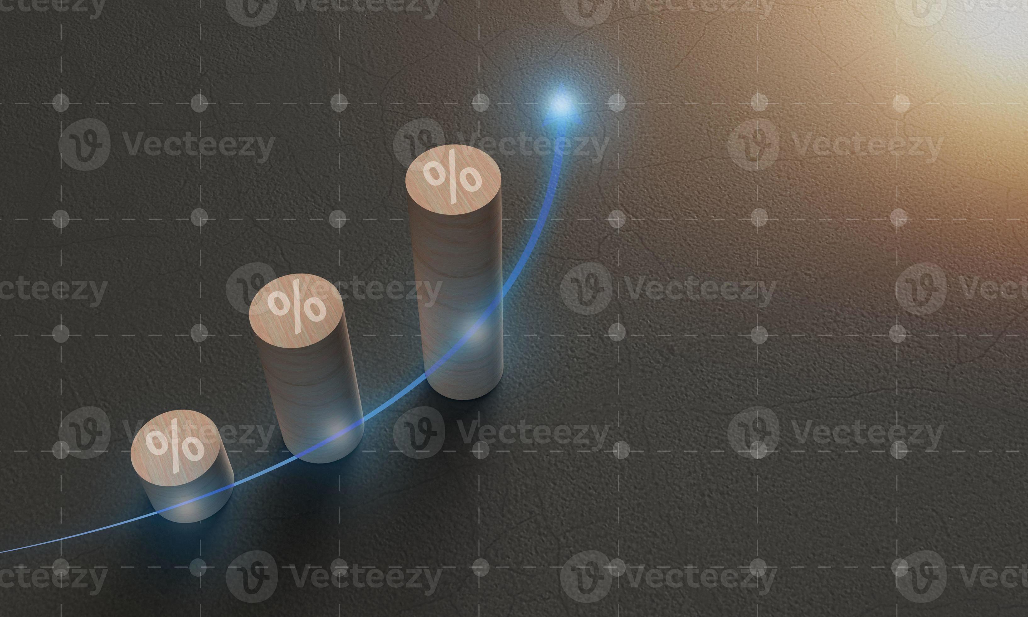 Chart graph data analysis growth up progress copy space financial ...