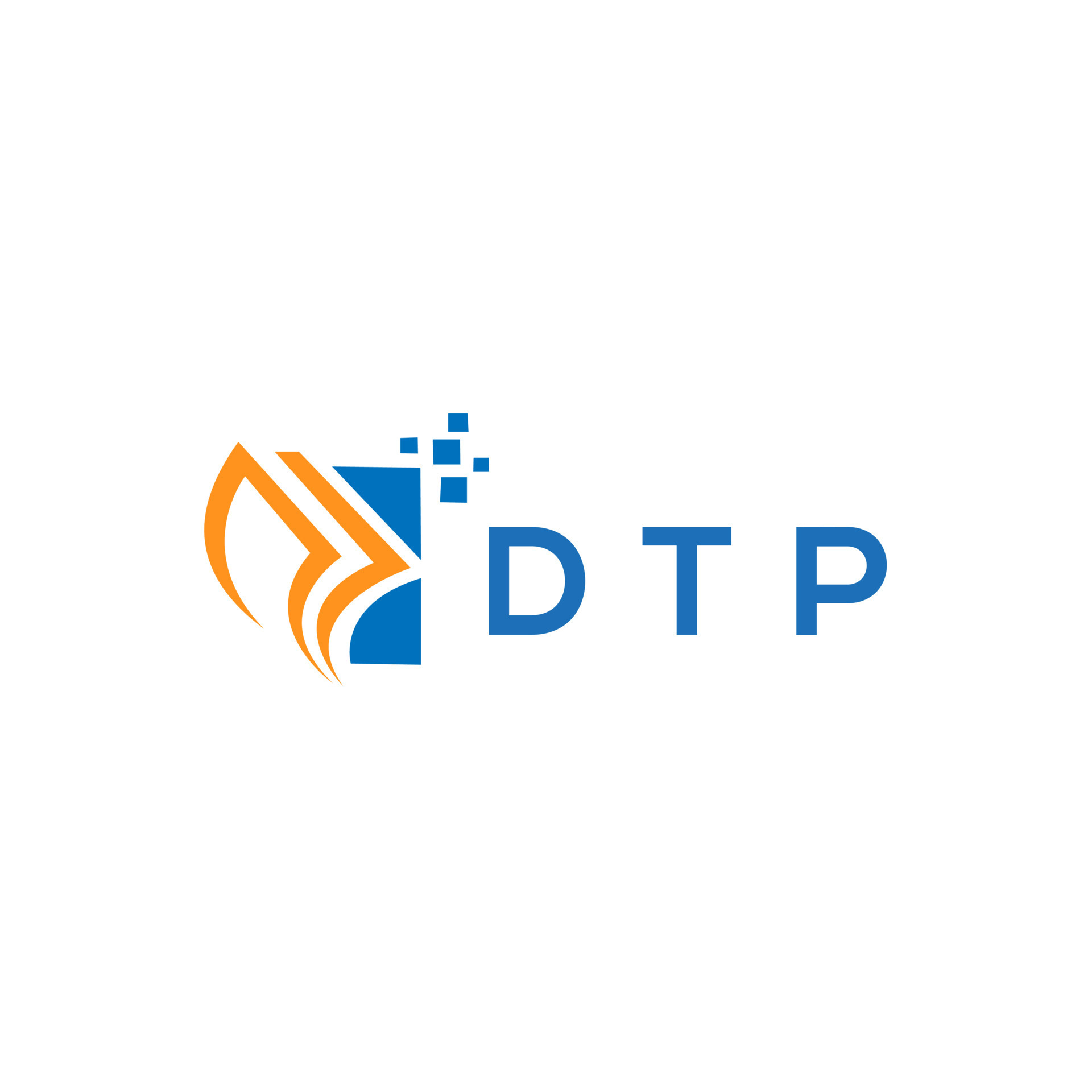 diseño de logotipo de contabilidad de reparación de crédito dtp sobre fondo blanco. Concepto de ...