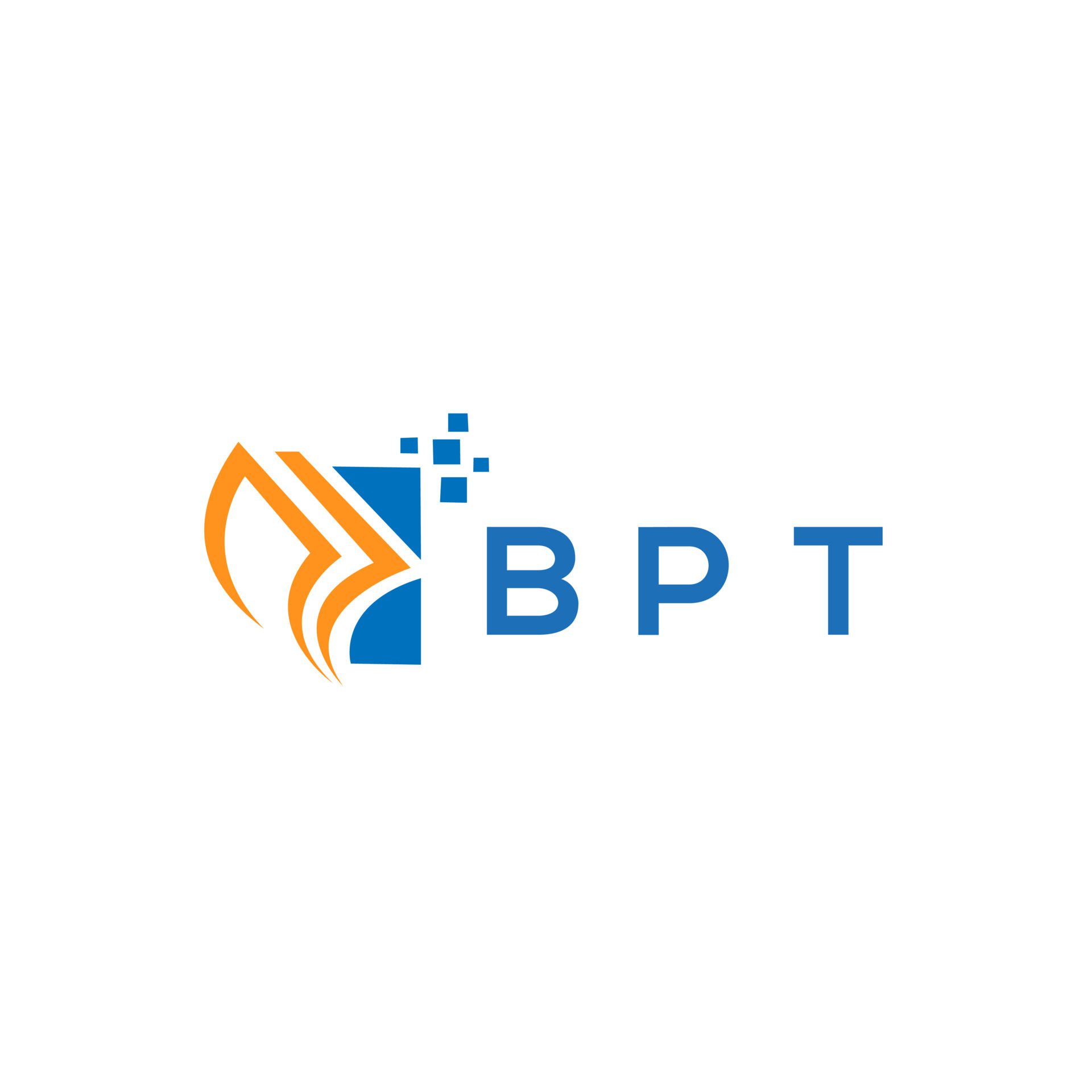 diseño de logotipo de contabilidad de reparación de crédito bpt sobre fondo blanco. 15608416 ...