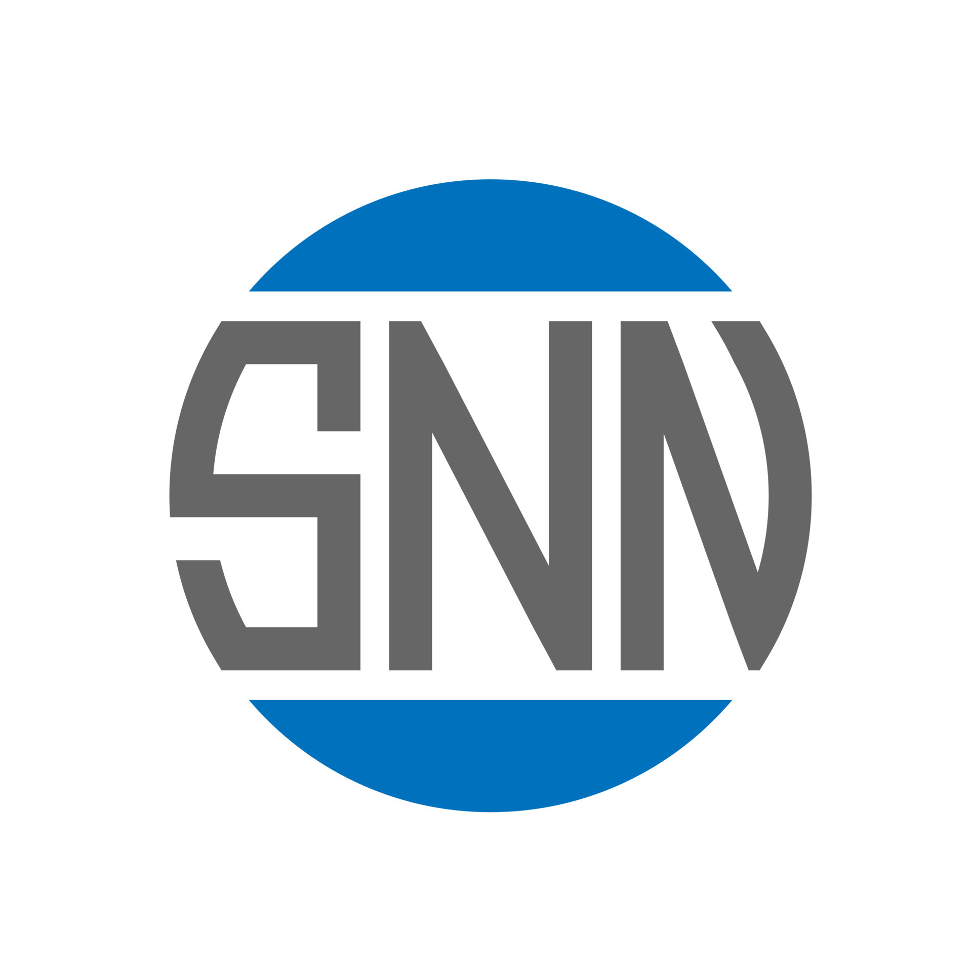 SNN letter logo design on white background. SNN creative initials circle logo concept. SNN ...
