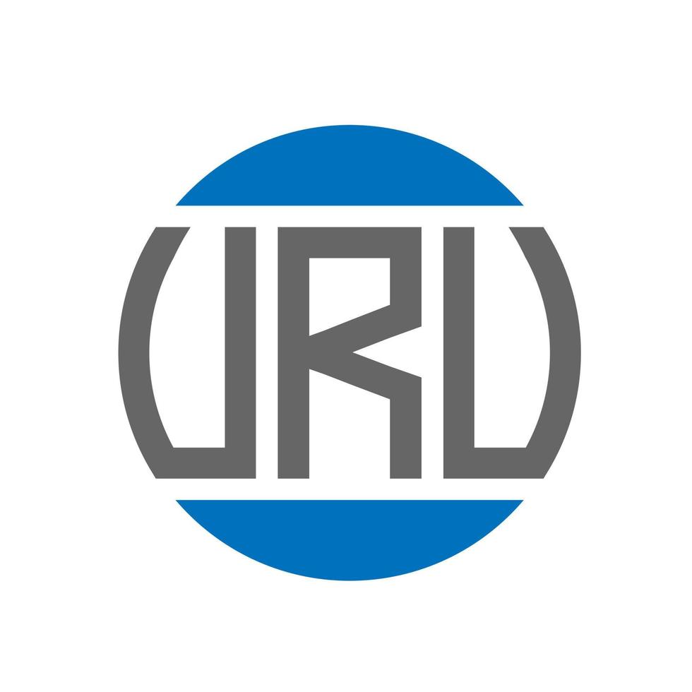 URV letter logo design on white background. URV creative initials circle logo concept. URV ...