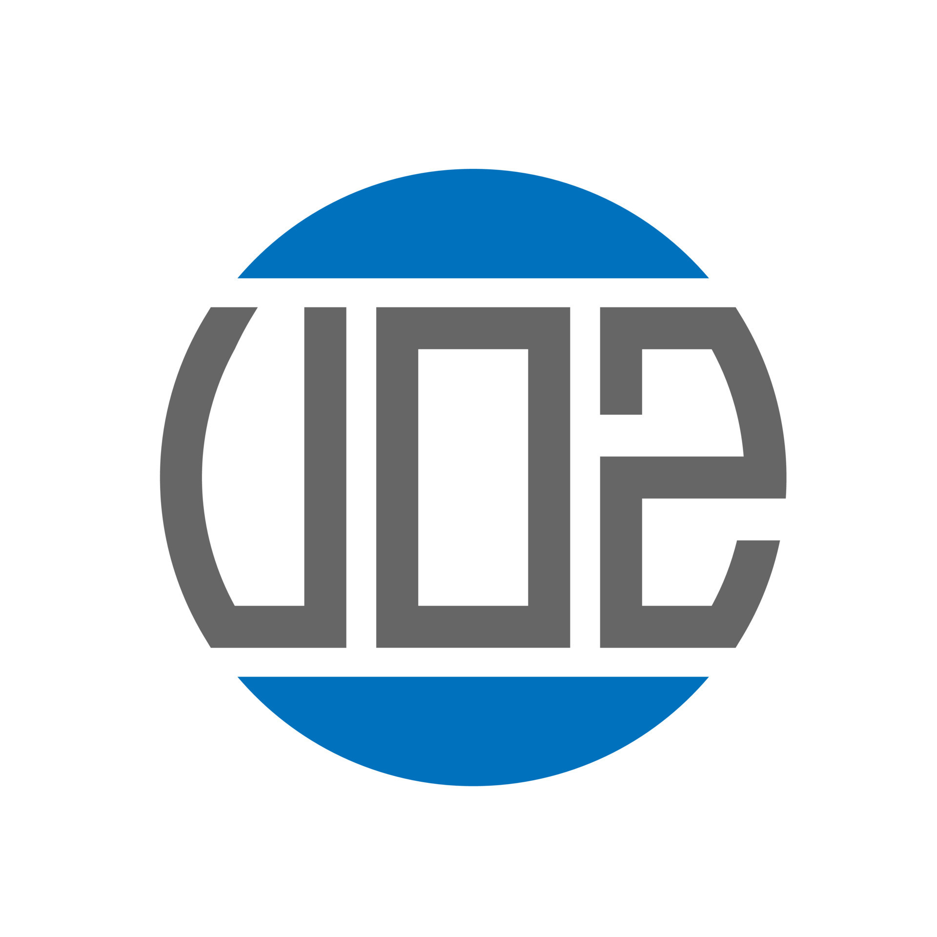 UOZ letter logo design on white background. UOZ creative initials circle logo concept. UOZ ...