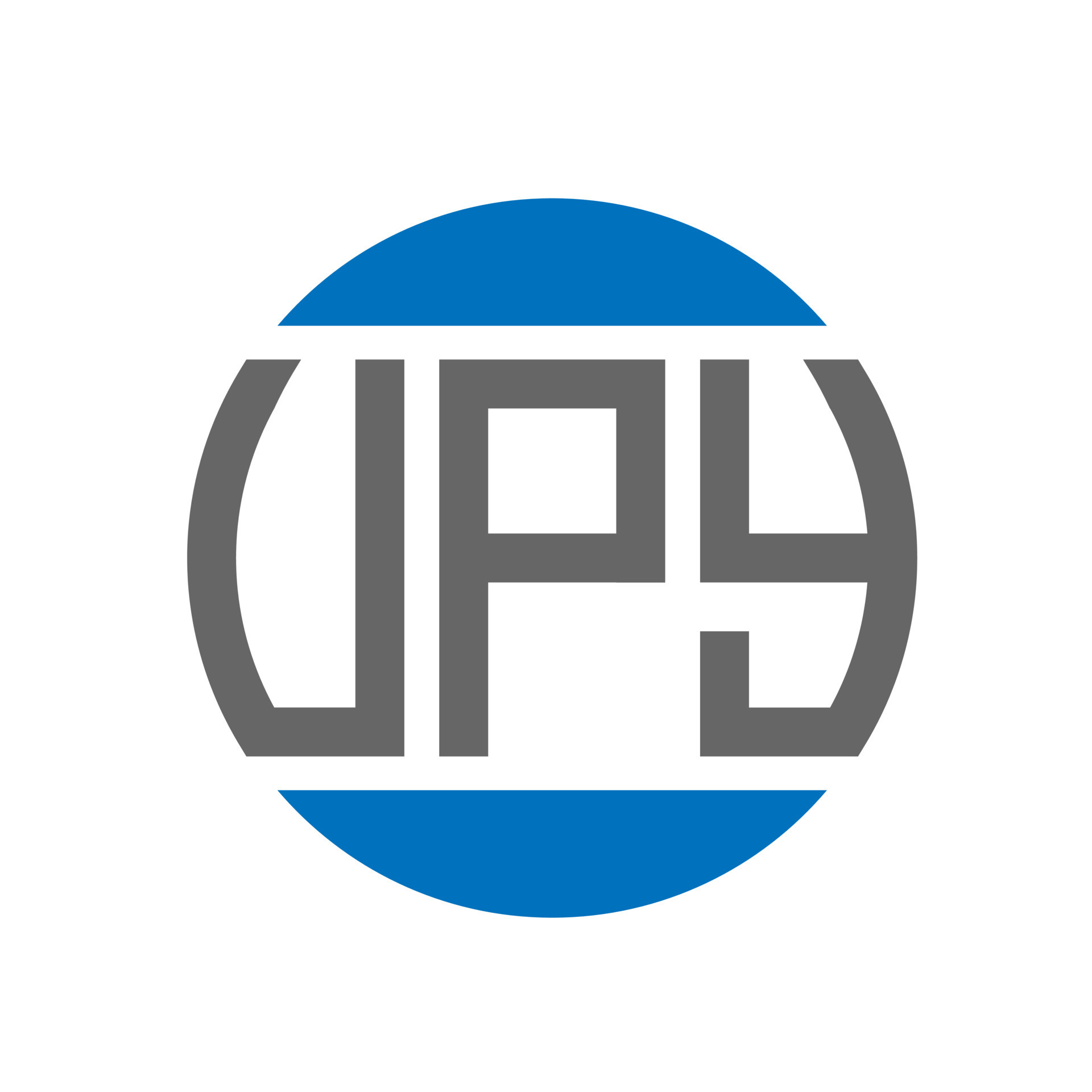 UPY letter logo design on white background. UPY creative initials circle logo concept. UPY ...