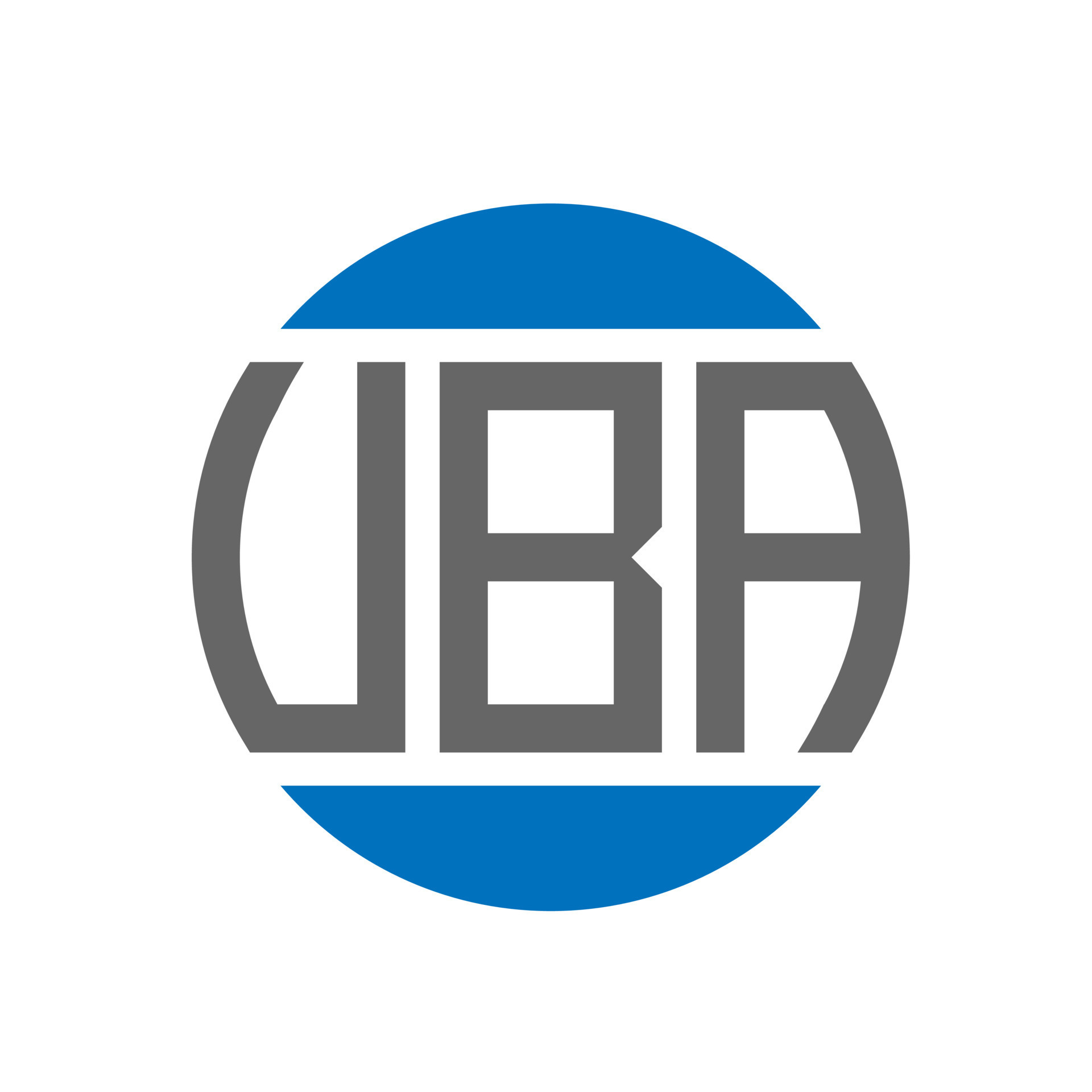 UBA letter logo design on white background. UBA creative initials circle logo concept. UBA ...