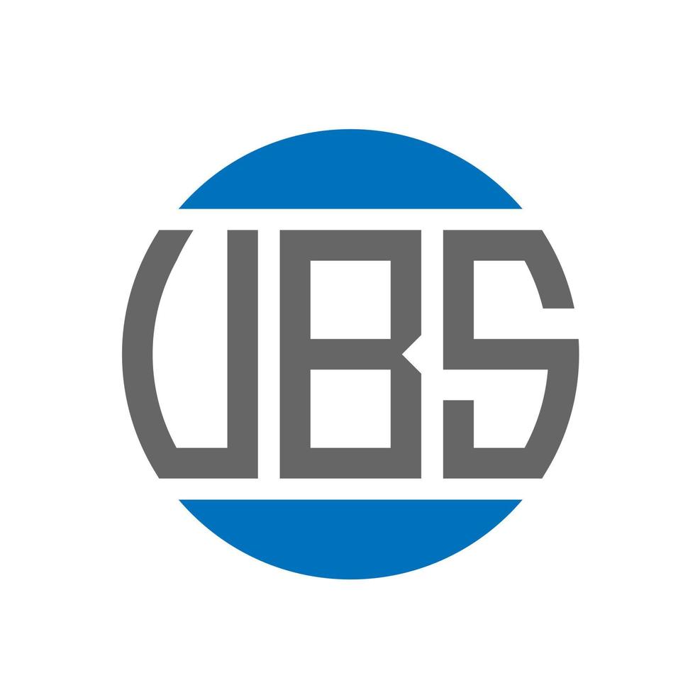 UBS letter logo design on white background. UBS creative initials circle logo concept. UBS ...