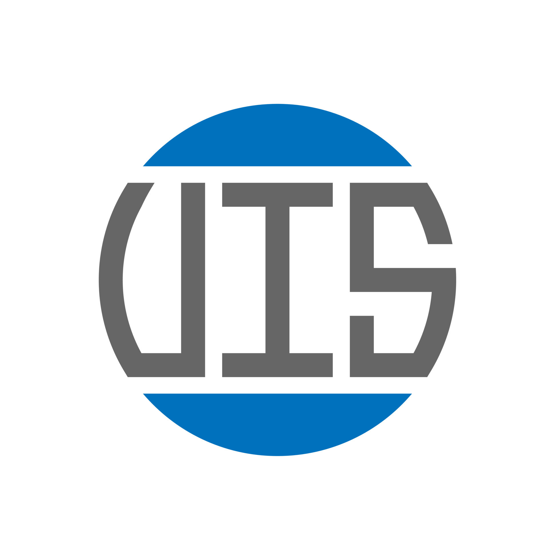 UIS letter logo design on white background. UIS creative initials circle logo concept. UIS ...