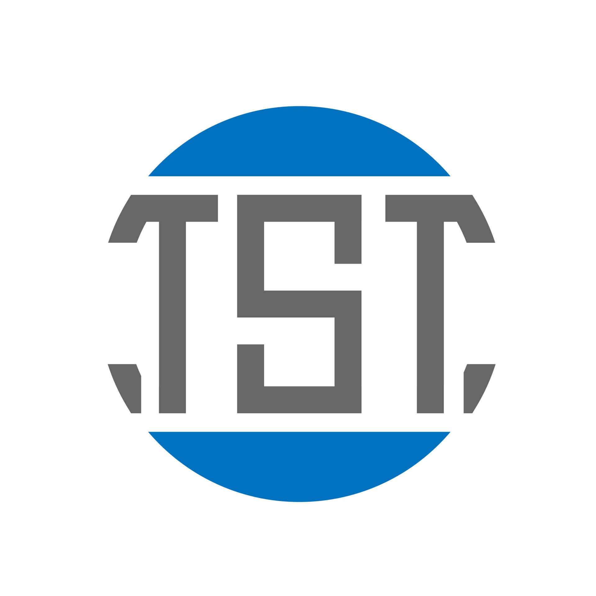 TST letter logo design on white background. TST creative initials circle logo concept. TST ...
