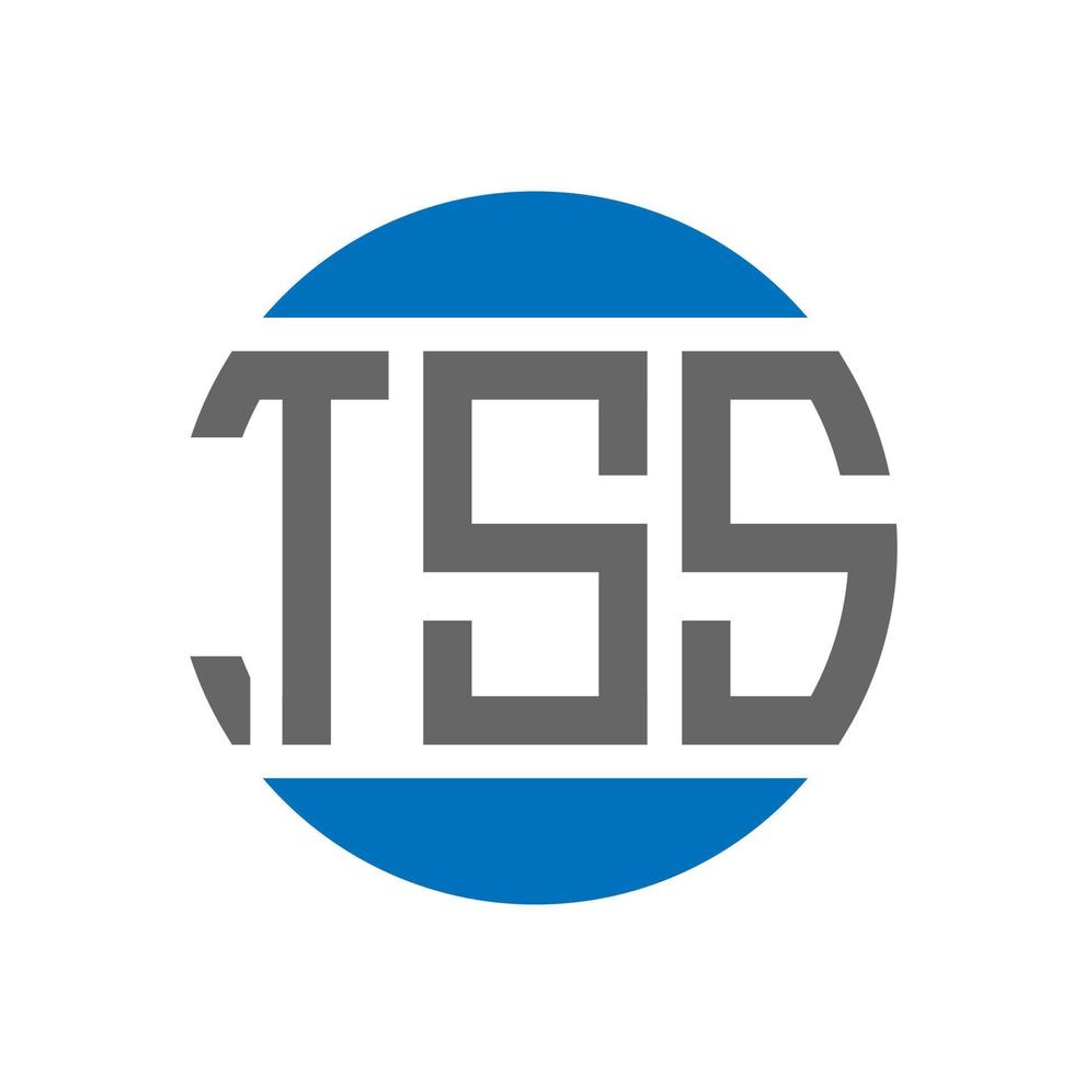 Tss Letter Logo Design On White Background Tss Creative Initials Circle Logo Concept Tss