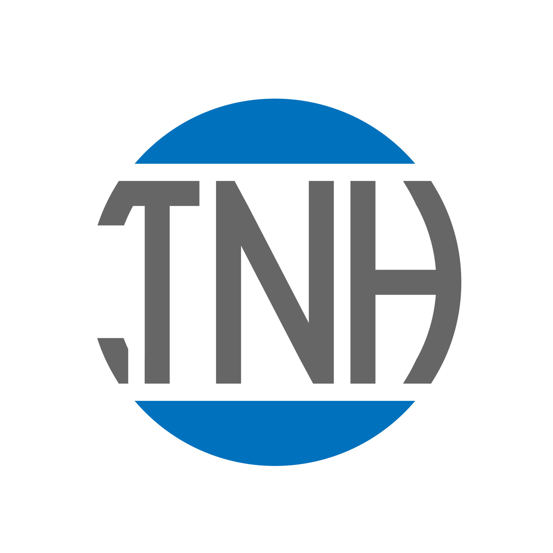 diseño de logotipo de letra tnh sobre fondo blanco. tnh creative initials circle logo concepto ...