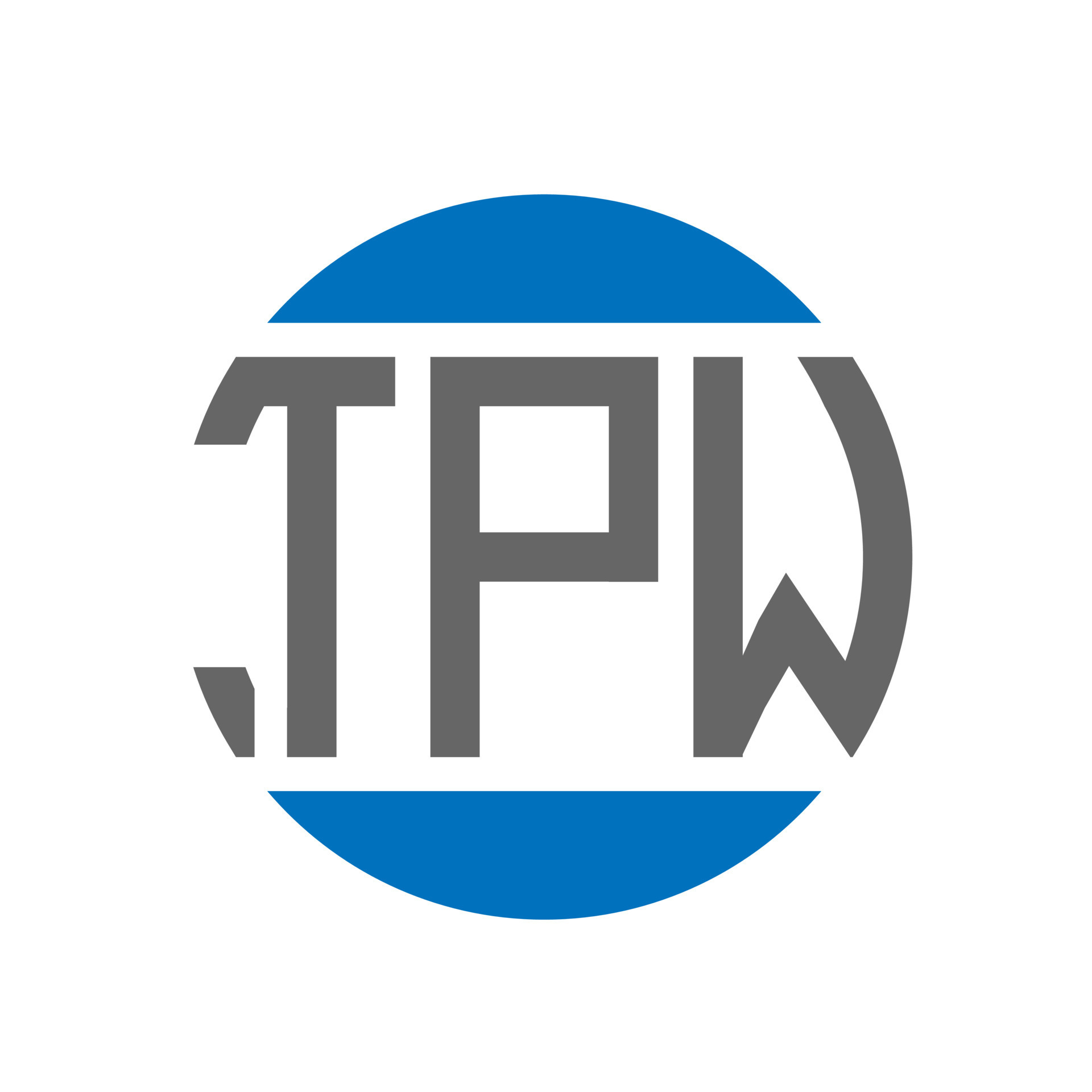 TPW letter logo design on white background. TPW creative initials circle logo concept. TPW ...