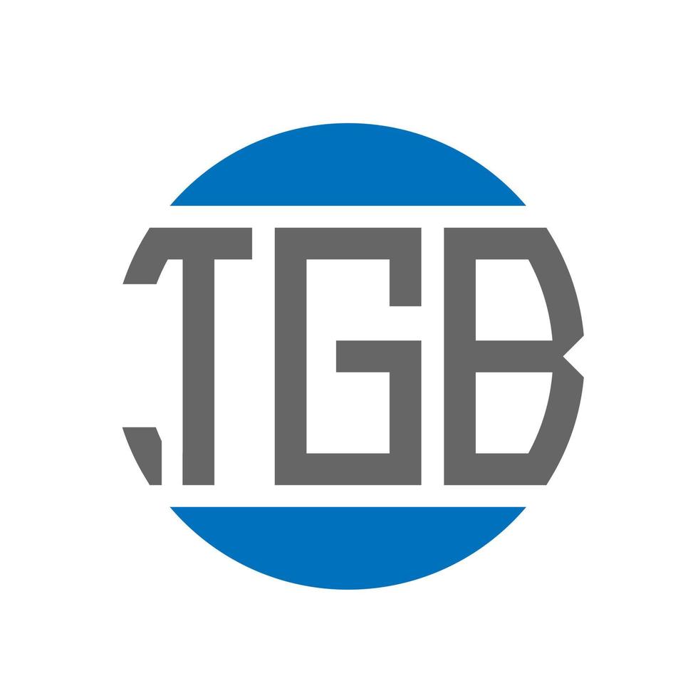 TGB letter logo design on white background. TGB creative initials circle logo concept. TGB ...