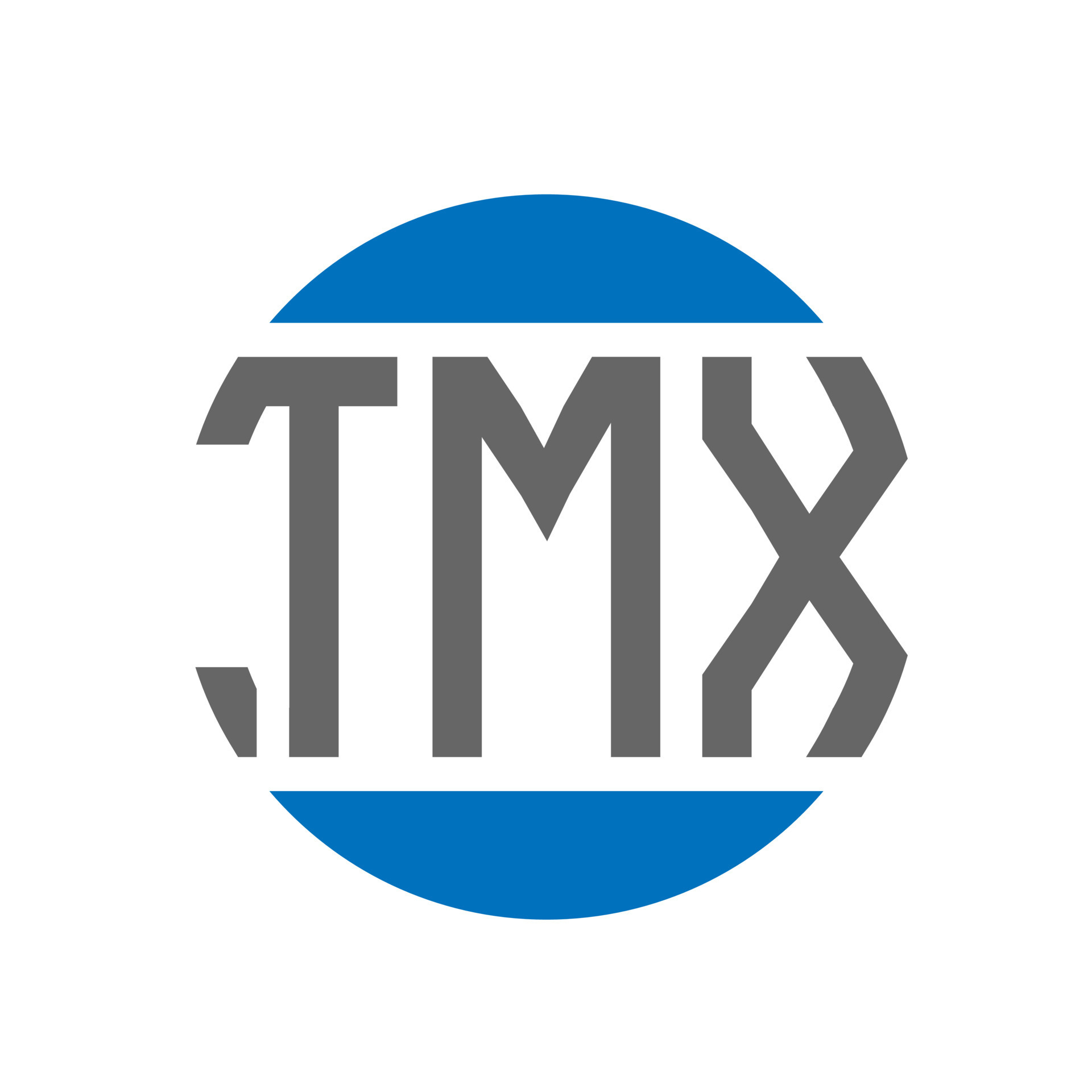 diseño de logotipo de letra tmx sobre fondo blanco. concepto de logotipo de círculo de iniciales ...