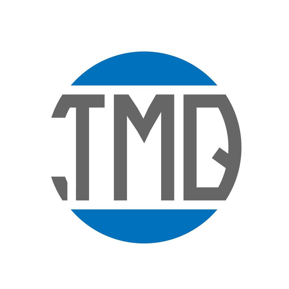TMQ letter logo design on white background. TMQ creative initials circle logo concept. TMQ ...
