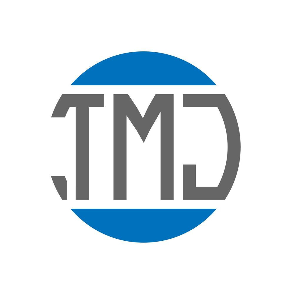 Tmj Letter Logo Design On White Background Tmj Creative Initials Circle Logo Concept Tmj
