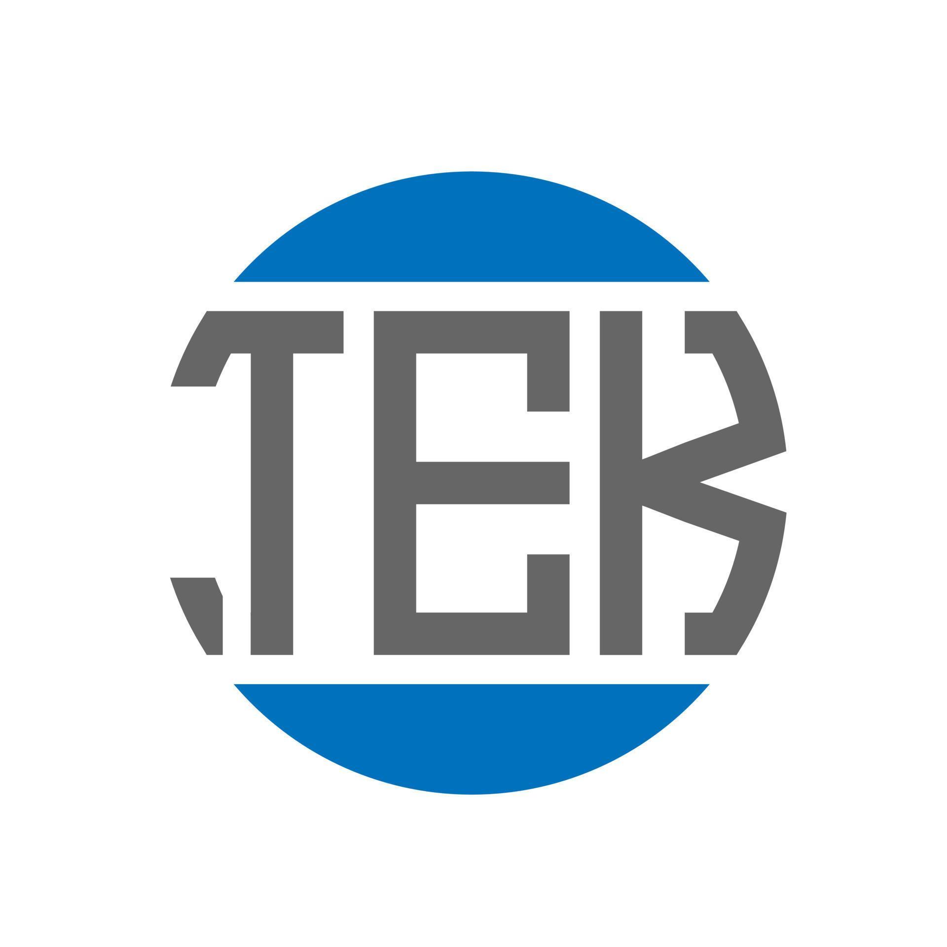 TEK letter logo design on white background. TEK creative initials ...