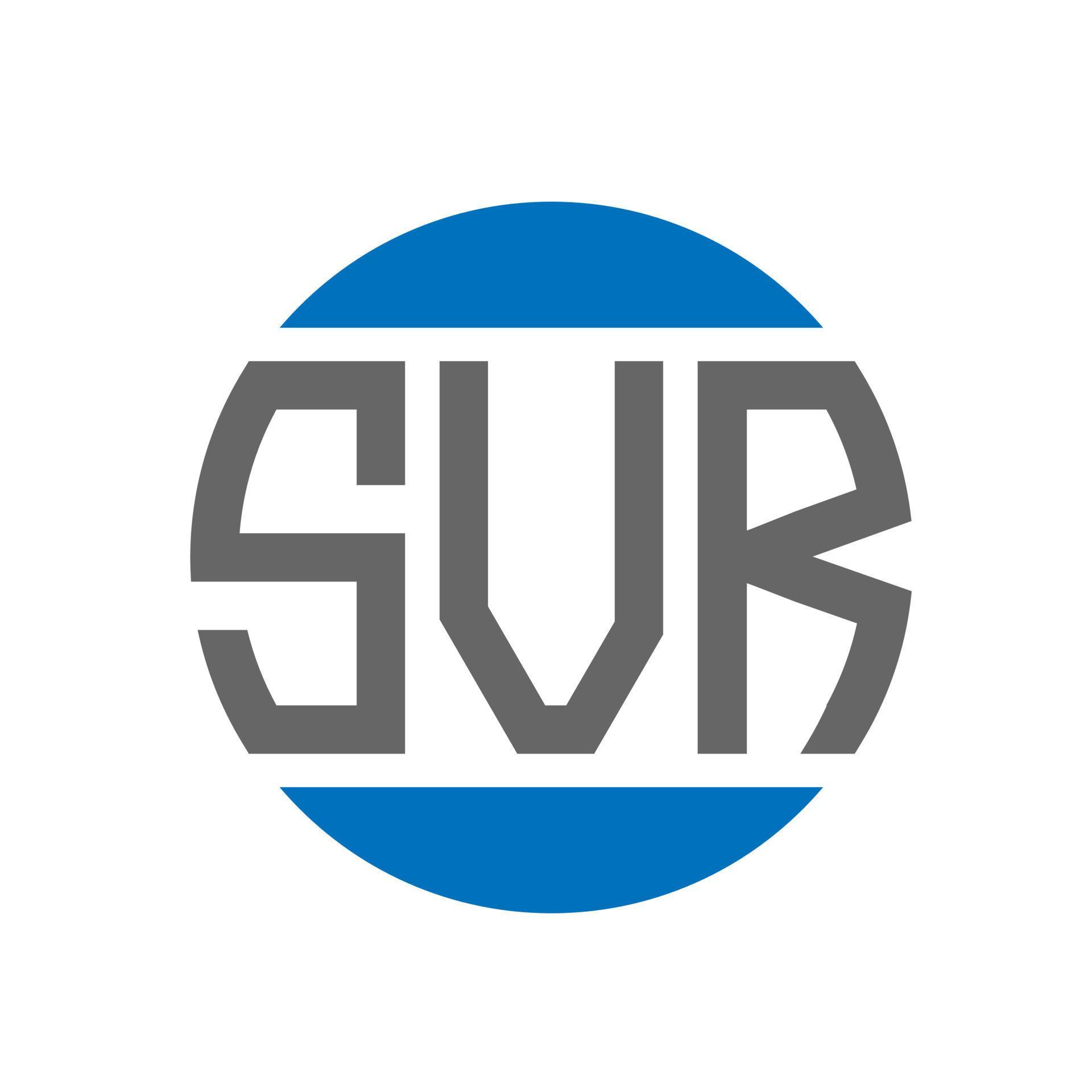 SVR letter logo design on white background. SVR creative initials ...