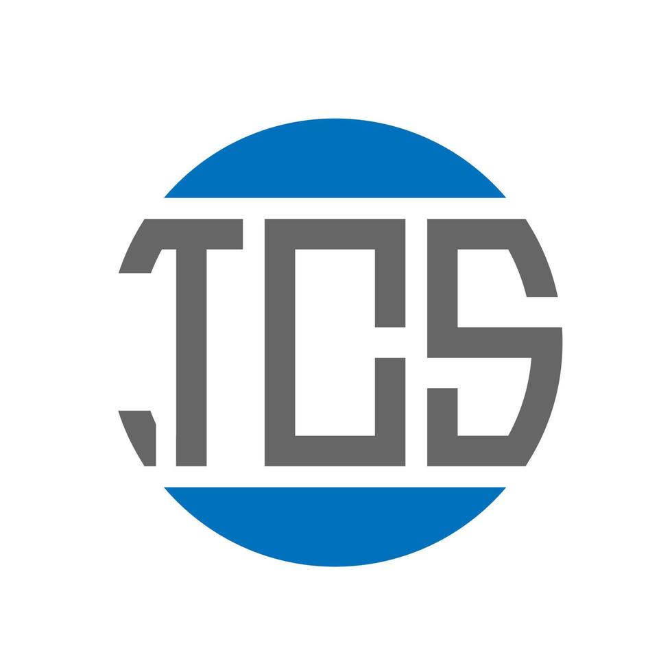 TCS letter logo design on white background. TCS creative initials circle logo concept. TCS ...