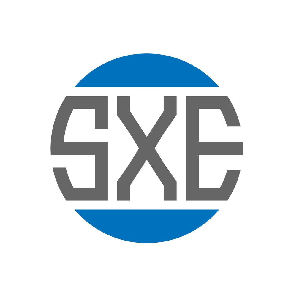 Sxe Letter Logo Design On White Background Sxe Creative Initials