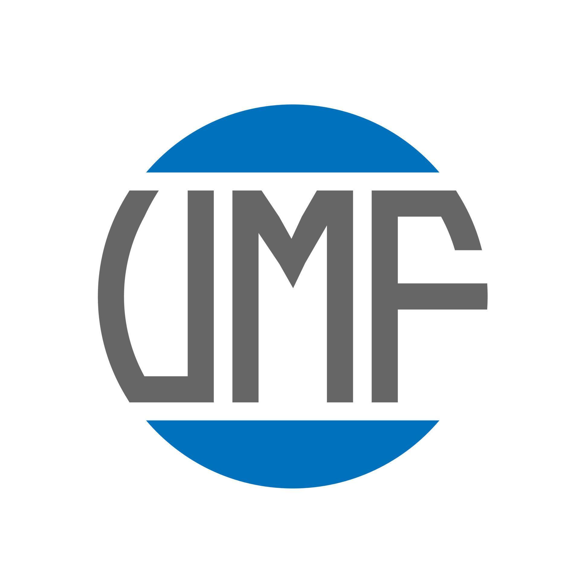 UMF letter logo design on white background. UMF creative initials circle logo concept. UMF ...