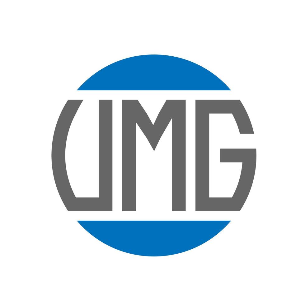 diseño de logotipo de letra ug sobre fondo blanco. concepto de logotipo de círculo de iniciales ...