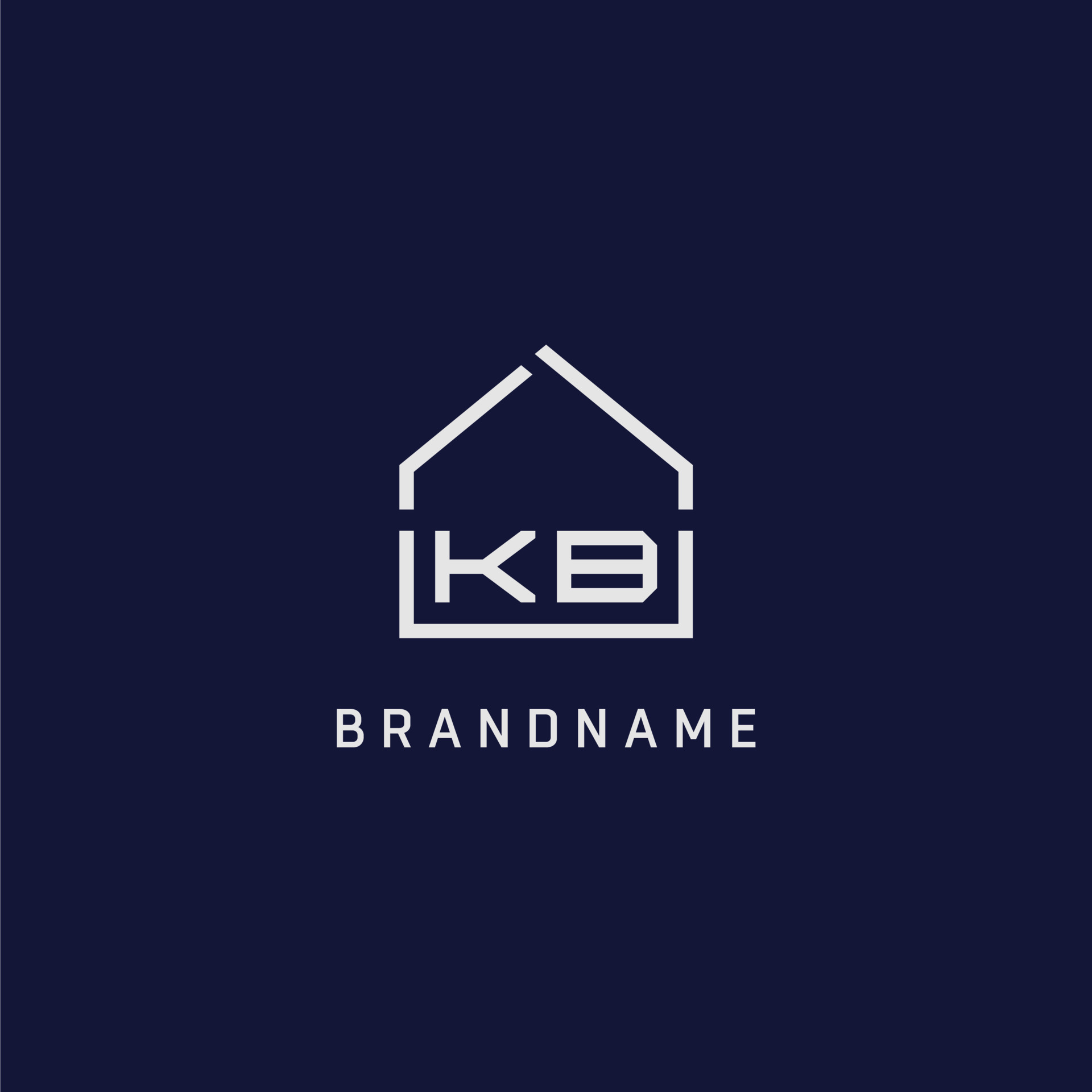 Initial letter KB roof real estate logo design ideas 15611876 Vector ... Initial letter KB roof real estate logo design ideas 15611876 Vector ...