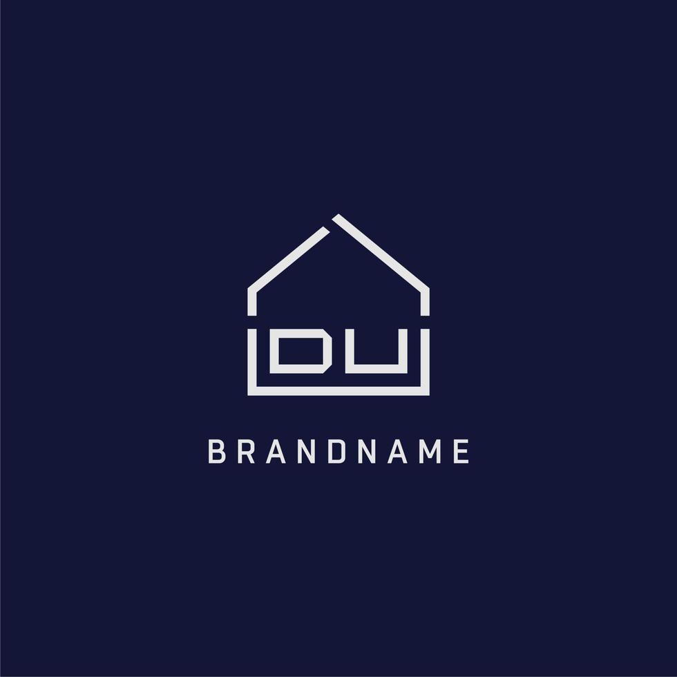 letra inicial du roof ideas de diseño de logotipo inmobiliario 15612002 ... letra inicial du roof ideas de diseño de logotipo inmobiliario 15612002 ...