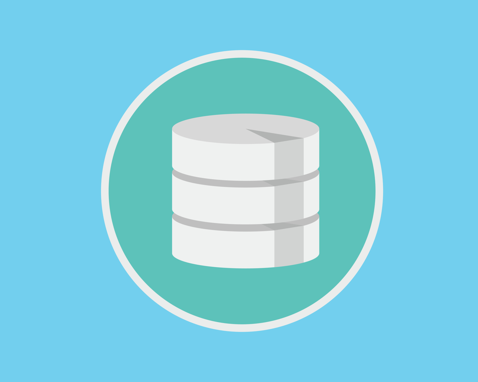 Database Flat Data Server Save Concept Flat Vector 15616008 Vector Art 2835