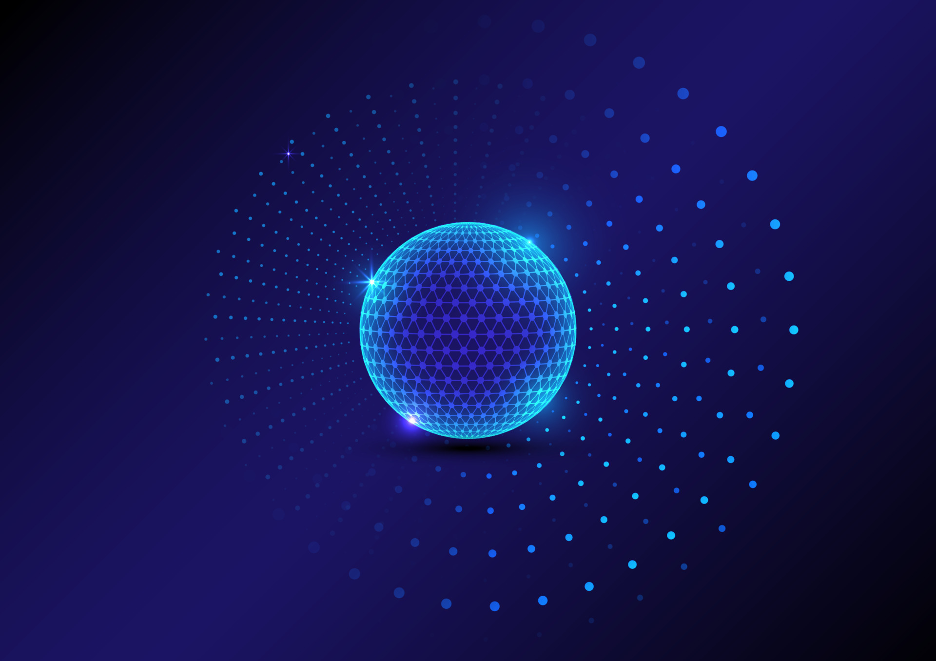 Abstract 3D Hexagon sphere technology futuristic innovation vector background 15616715 Vector ...