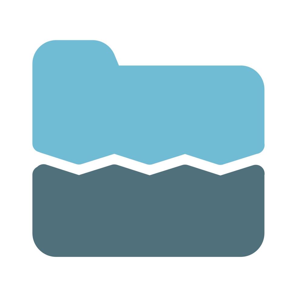 Folder Icon Solid Two Color 15623291 Vector Art at Vecteezy