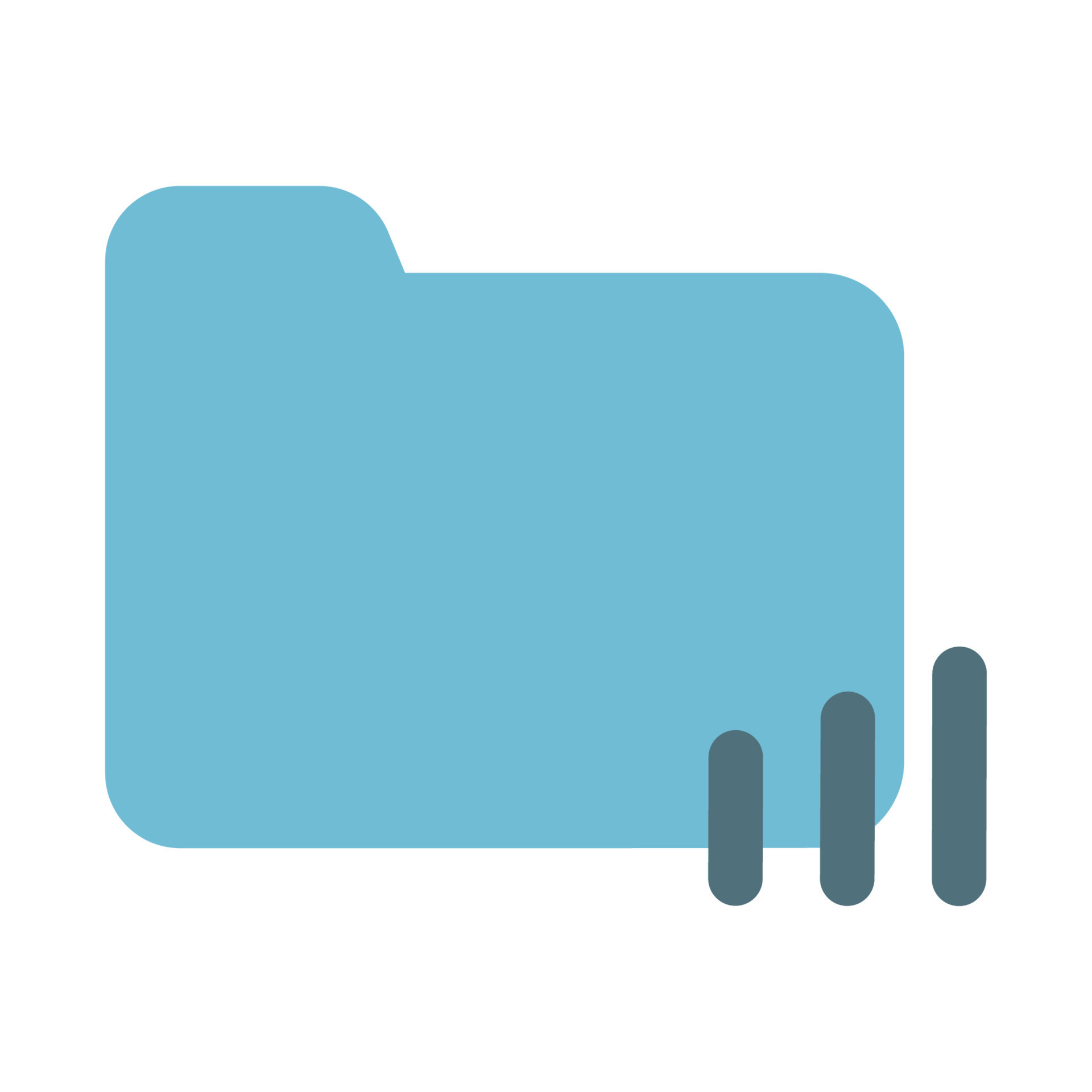 Folder Icon Solid Two Color 15623322 Vector Art at Vecteezy