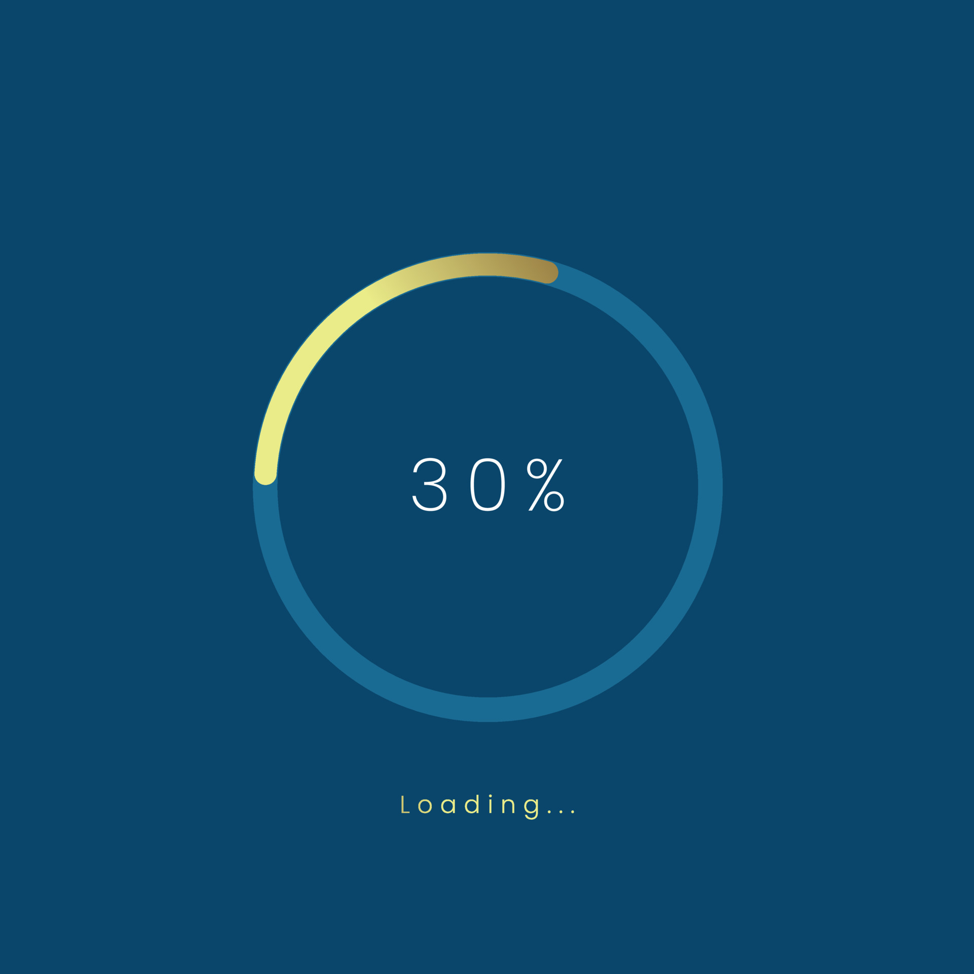 30 percent golden loading bar, gold upload UI,UX premium design bar ...