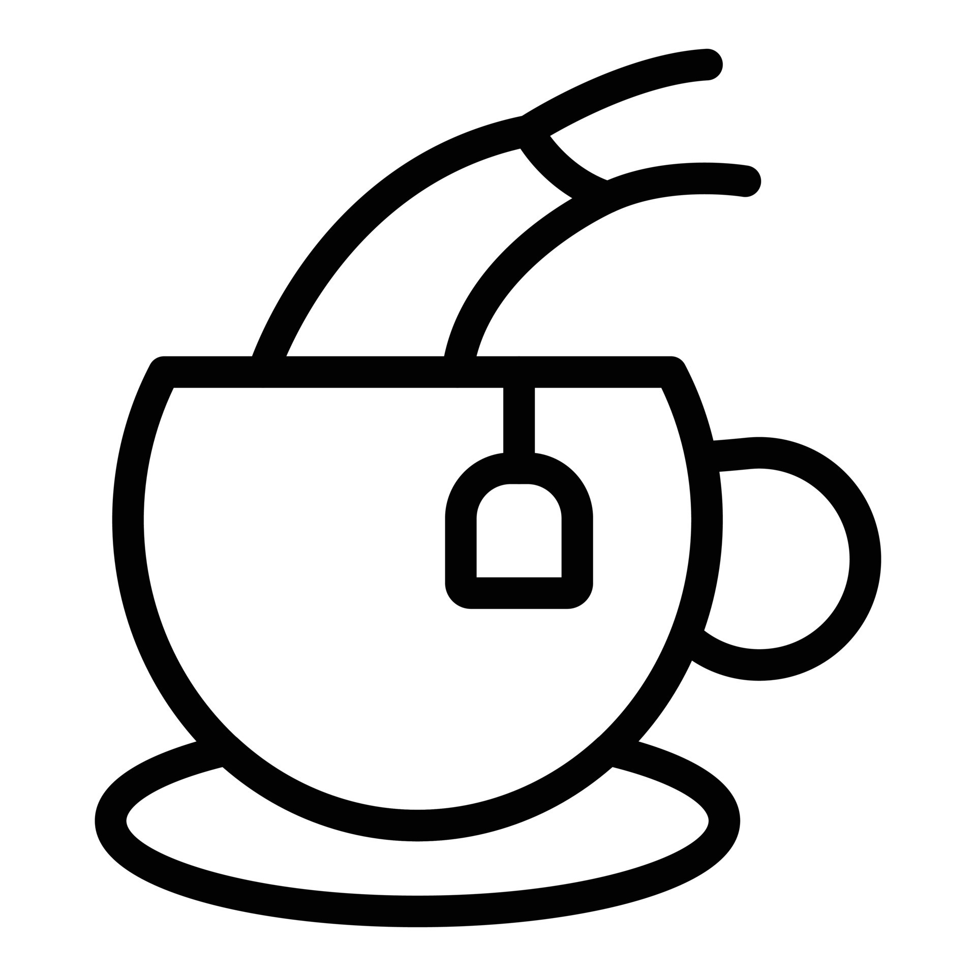 Morning tea cup icon, outline style 15628335 Vector Art at Vecteezy
