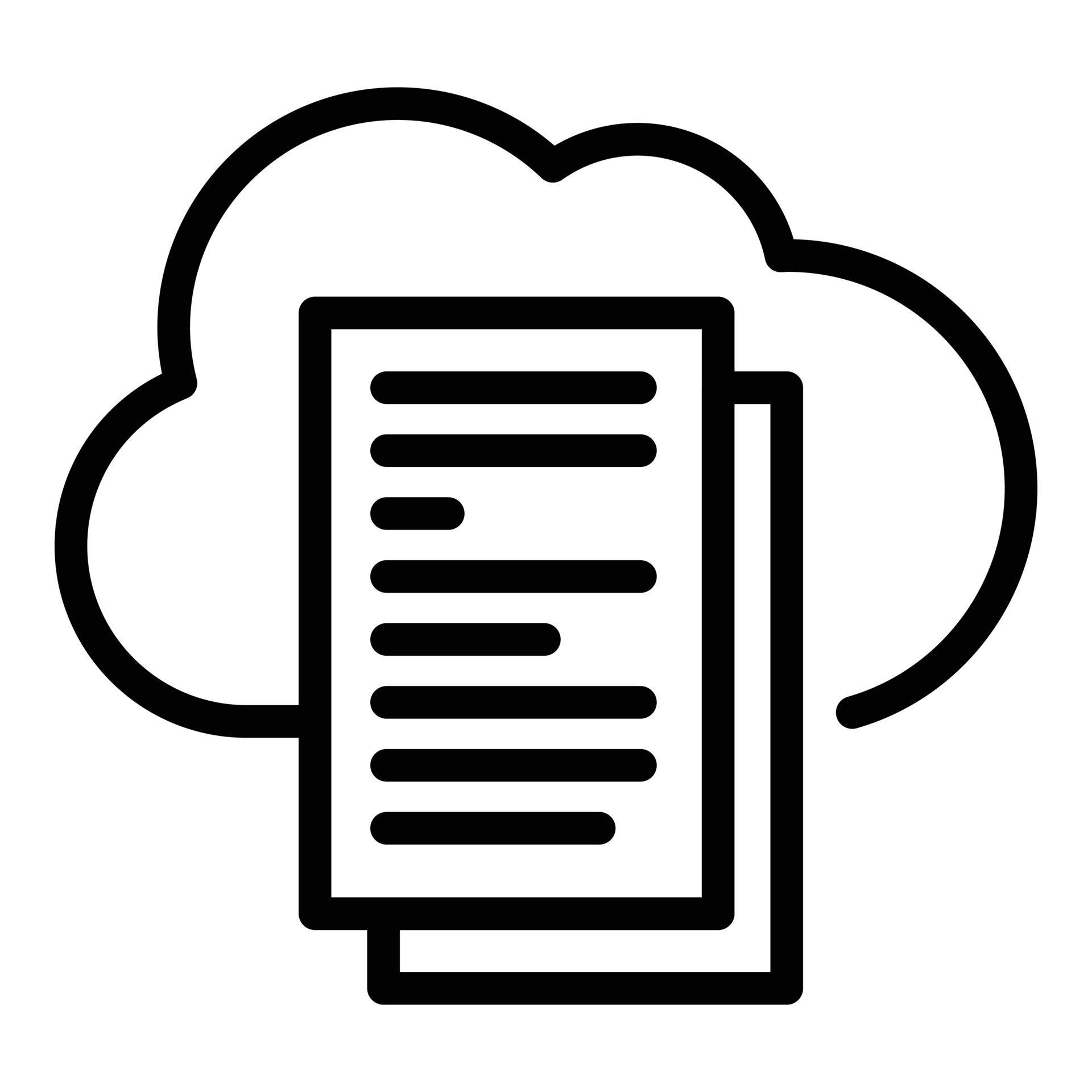 Document Data Cloud Icon Outline Style 15628868 Vector Art At Vecteezy