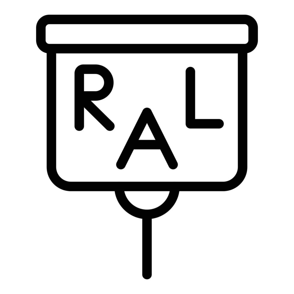 icono de tabla optométrica, estilo de esquema 15629111 Vector en Vecteezy