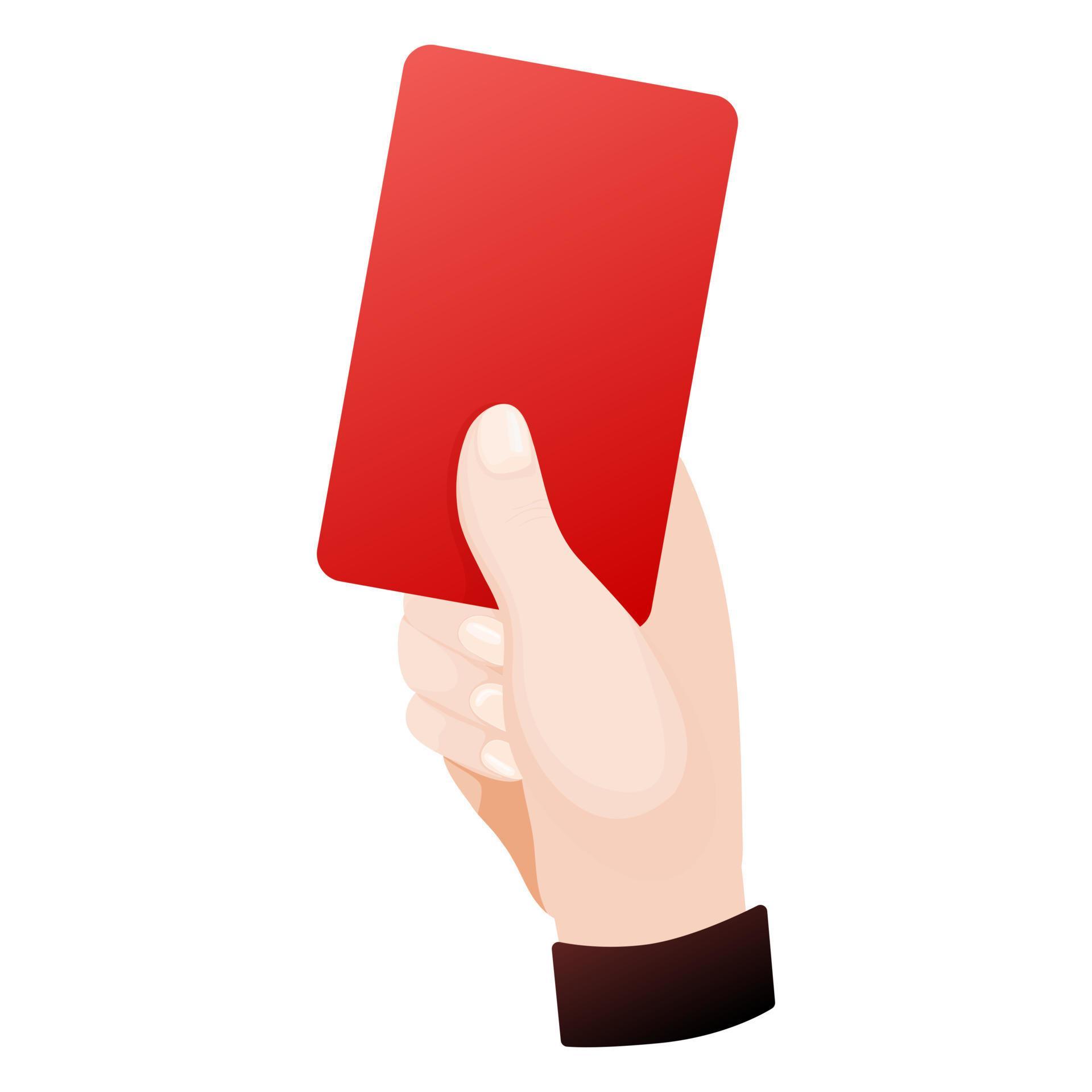 soccer red card 15633232 Vector Art at Vecteezy