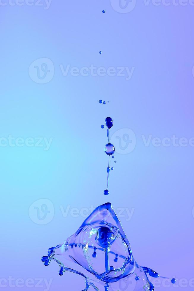Abstract Background Of A Splash Of Colored Water Collision Of Colored Drops Falling Towards