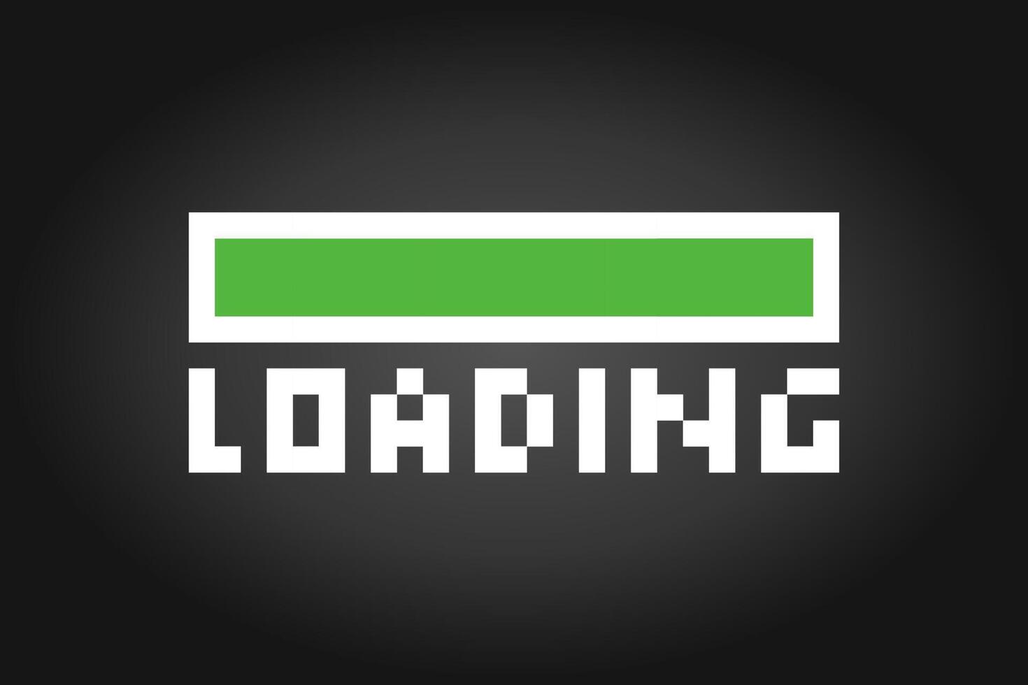 8 bit pixel loading icon for game assets in vector illustrations ...