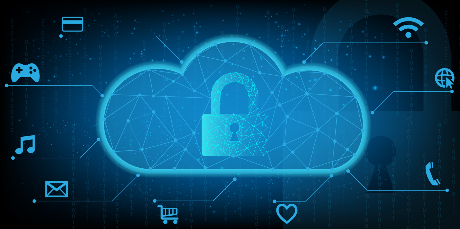 Futuristic business network concept.Cloud computing concept.circular ...