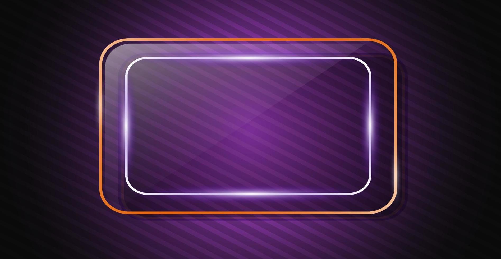 Glass Panel On A Dark Background Realistic Glass With Shadow 3d Glare Window Effect Acrylic