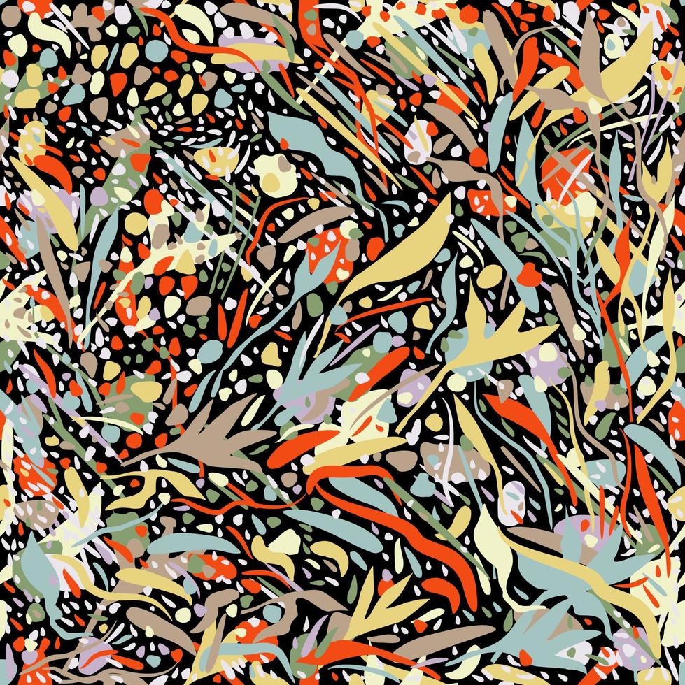 Vector seamless abstract floral pattern. 15636697 Vector Art at Vecteezy