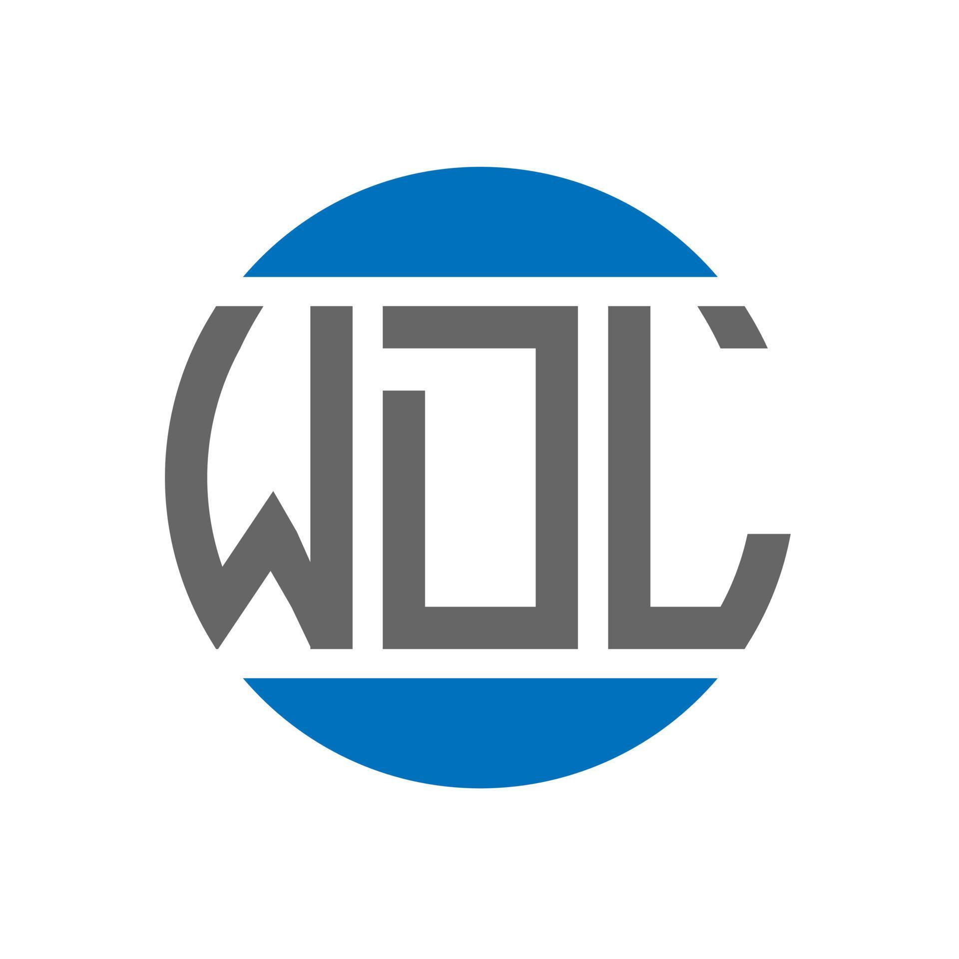 WDL letter logo design on white background. WDL creative initials circle logo concept. WDL ...