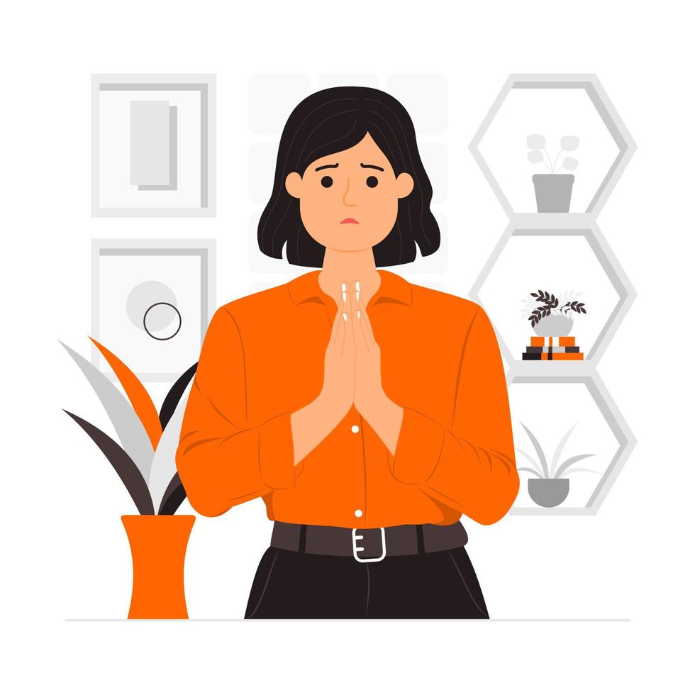 Say Sorry Concept Illustration 15643839 Vector Art At Vecteezy