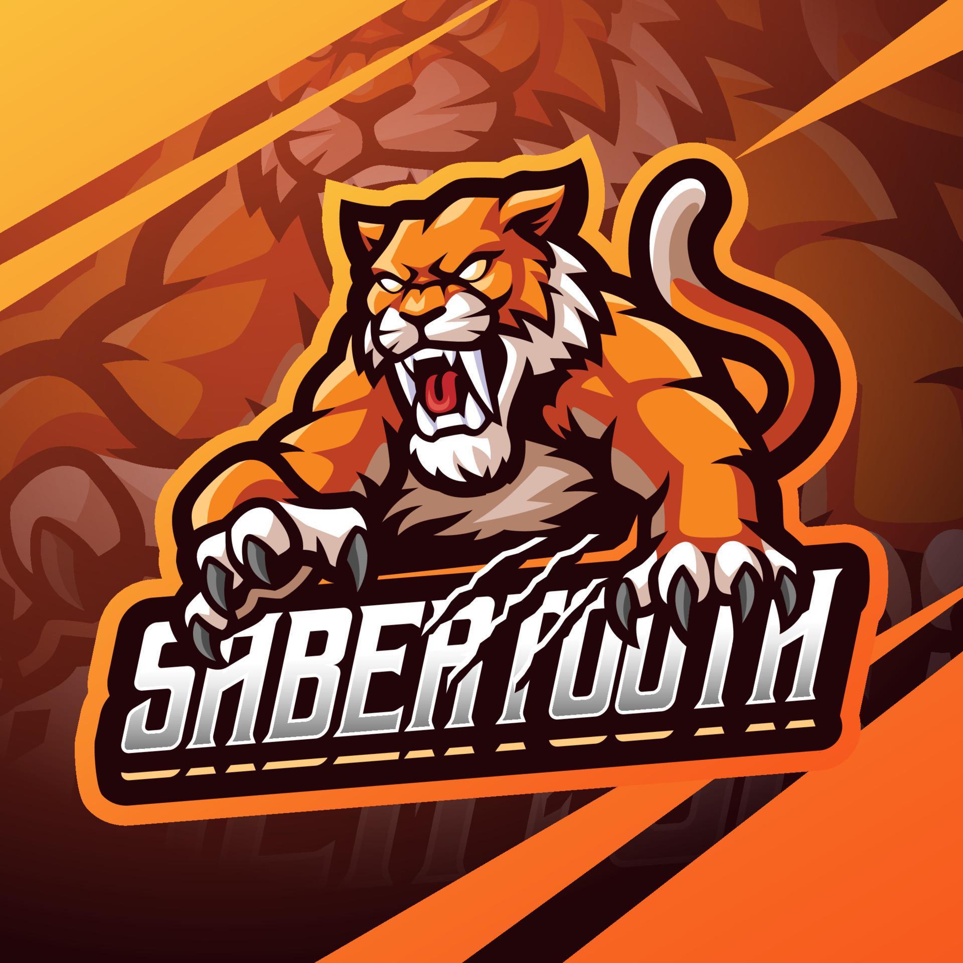Sabertooth esport mascot logo design 15644097 Vector Art at Vecteezy Sabertooth esport mascot logo design 15644097 Vector Art at Vecteezy