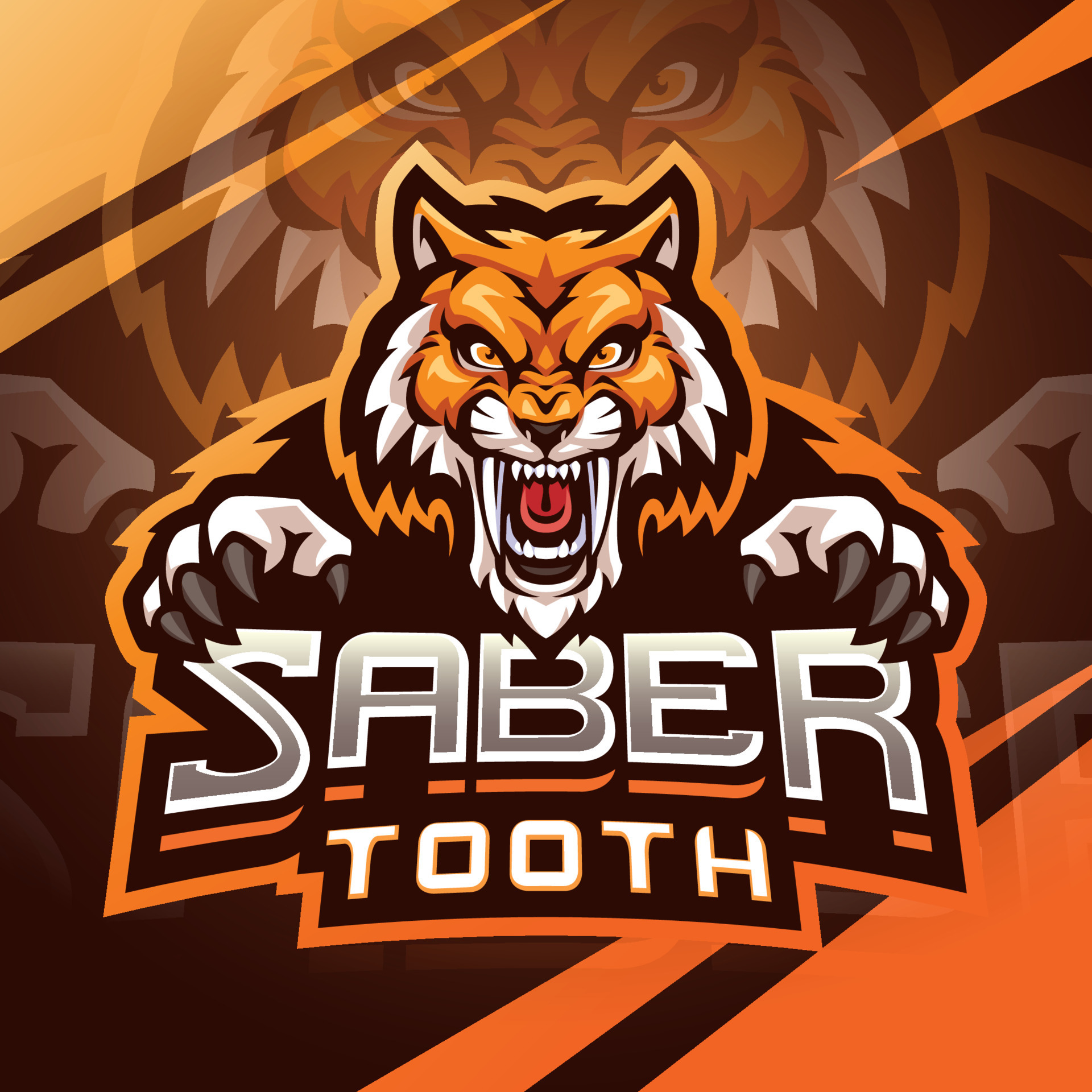 Sabertooth esport mascot logo design 15644218 Vector Art at Vecteezy Sabertooth esport mascot logo design 15644218 Vector Art at Vecteezy