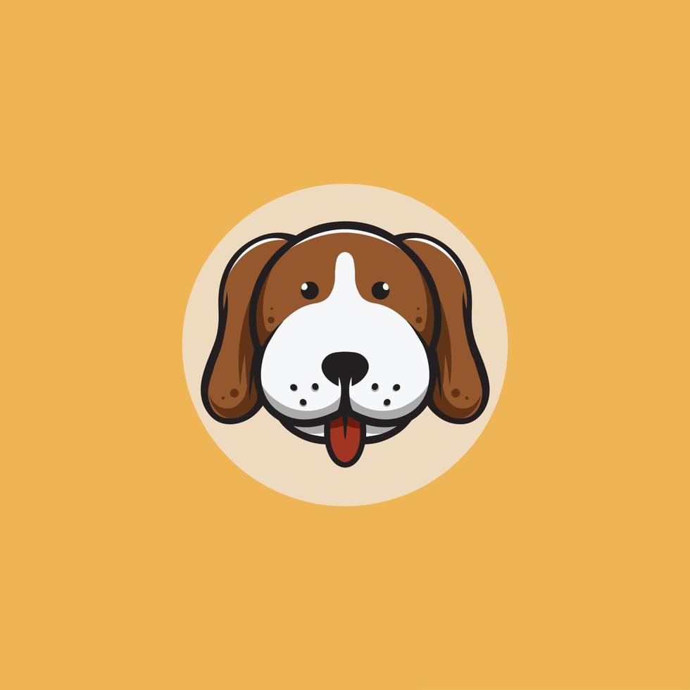 Cute Dog Smiling 15645072 Vector Art at Vecteezy